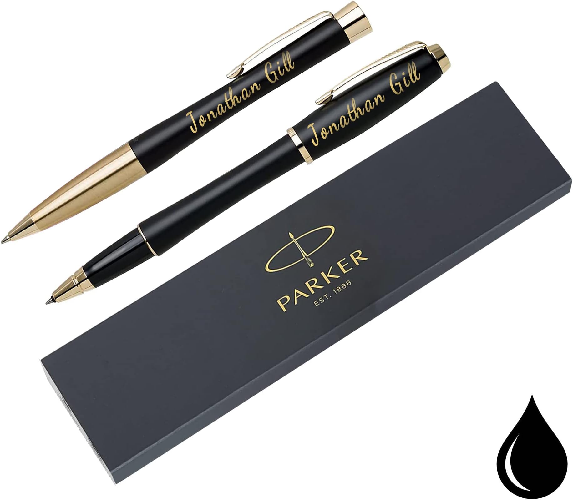 Stratton ST1004 Two Tone Rollerball And Ballpoint Pen Silver Gold Gift ...