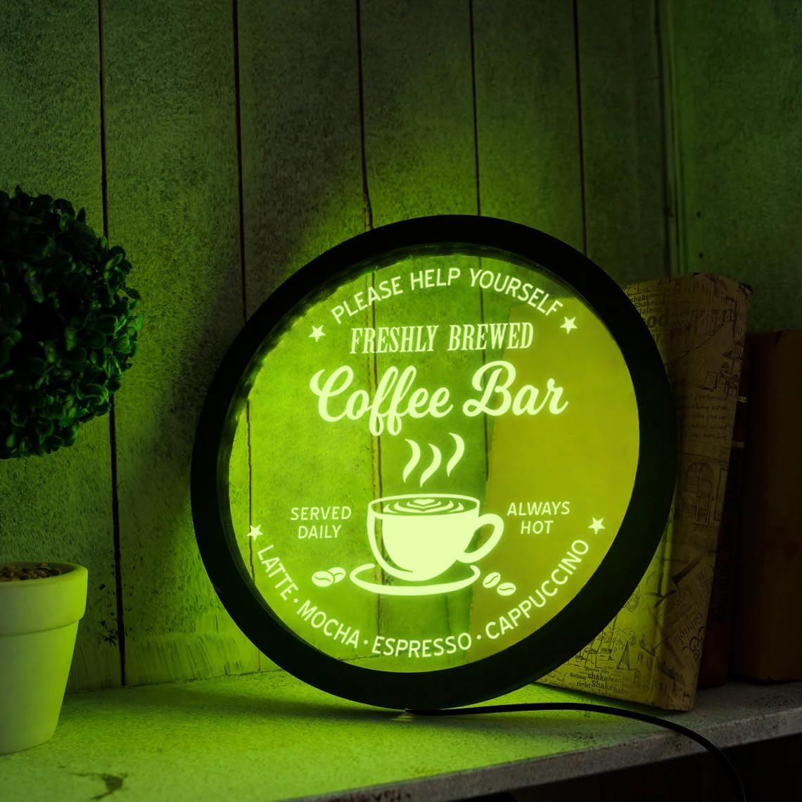 Coffee bar neon sign, Coffee bar led sign, Coffee bar sign modern ...