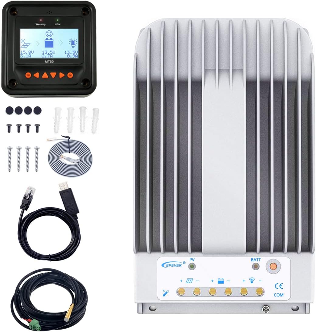Amazon.com : EPEVER MPPT Solar Charge Controller 40A 150V PV Solar ...