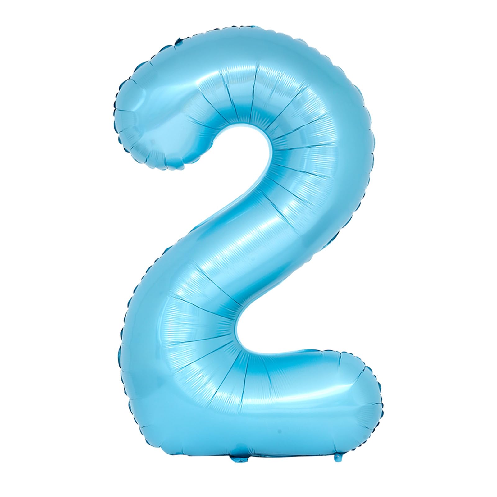 Amazon.com: Blue 40 Inch Number 2 Balloon,Large Self Inflating Light ...