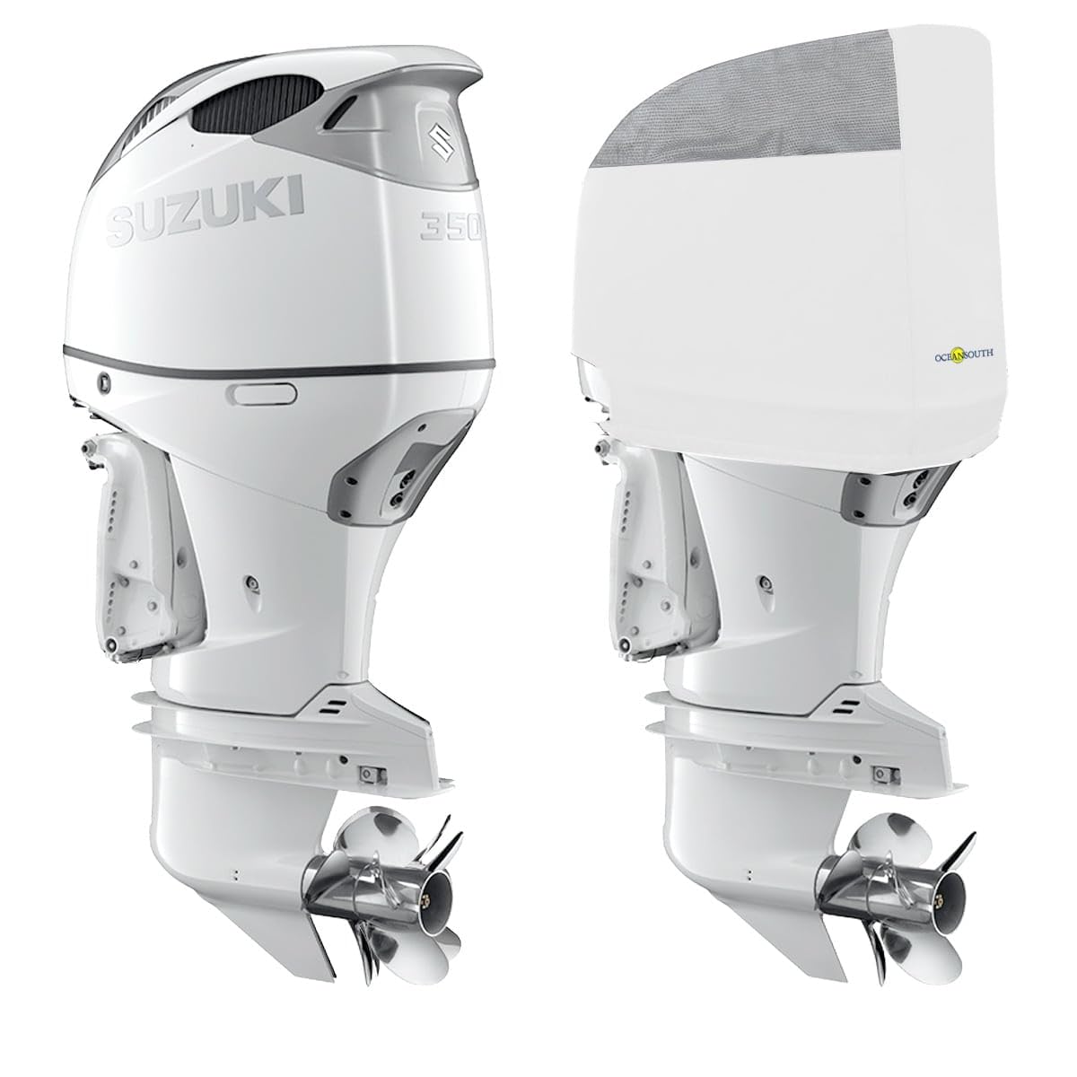 Amazon.com: Oceansouth Custom Fit Vented Covers for Suzuki Outboard ...