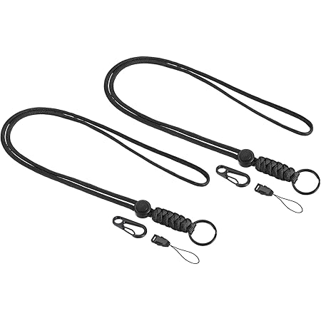 Ouligay 2Pcs Heavy Duty Lanyard Paracord Lanyard Braided 550 Keychain ...
