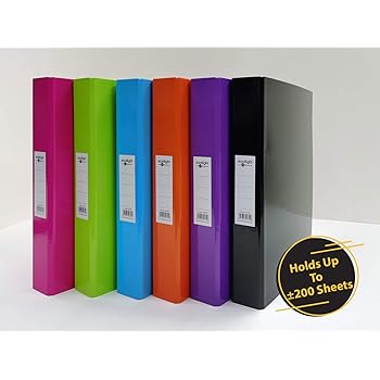 Q-Connect 2 Ring Polypropylene A4 Binder, 40 mm KF02003 - Blue, Pack of ...