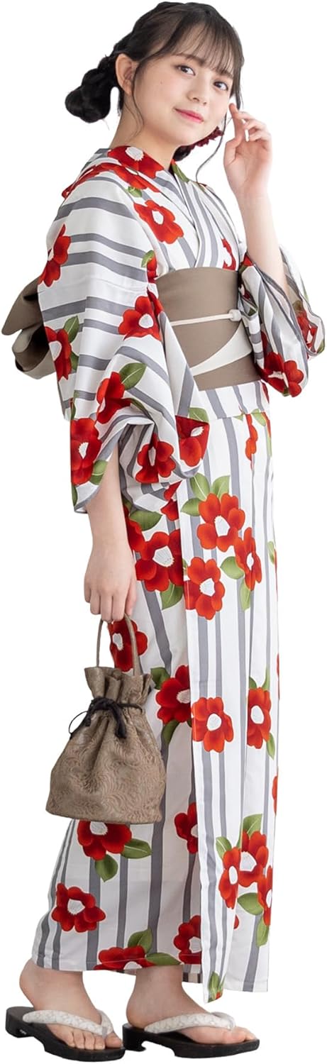 Amazon.co.jp: Soubien yuset-s1-ykt0251mb Yukata Set, 3-Piece Set ...