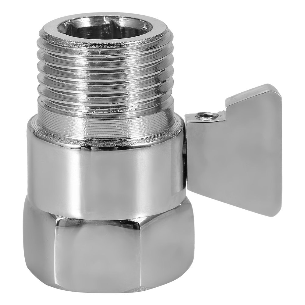 Fdit 1/2" Shower Head Shut Off Valve Full Brass Shower Head Flow Contol ...