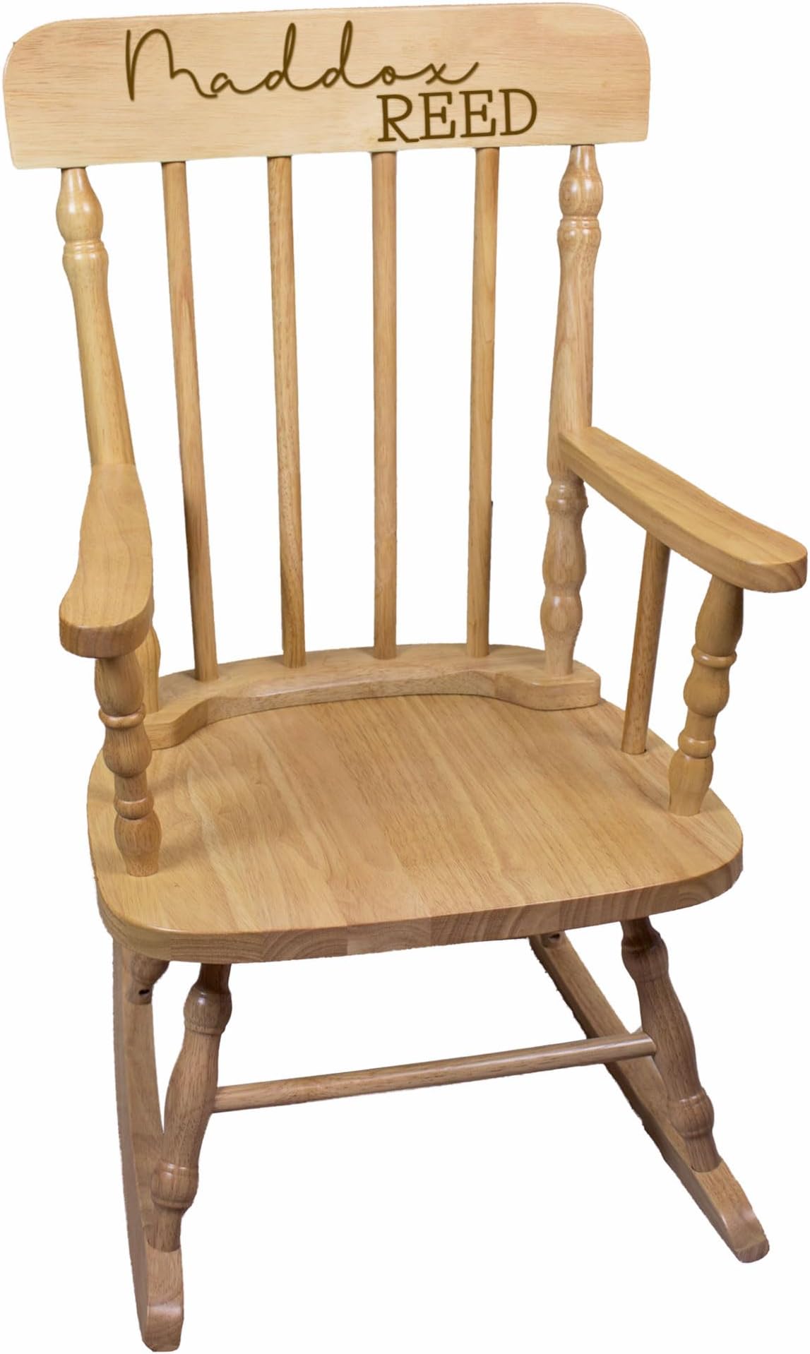 Amazon.com: My Bambino Childrens Personalized Rocking Chair Natural ...