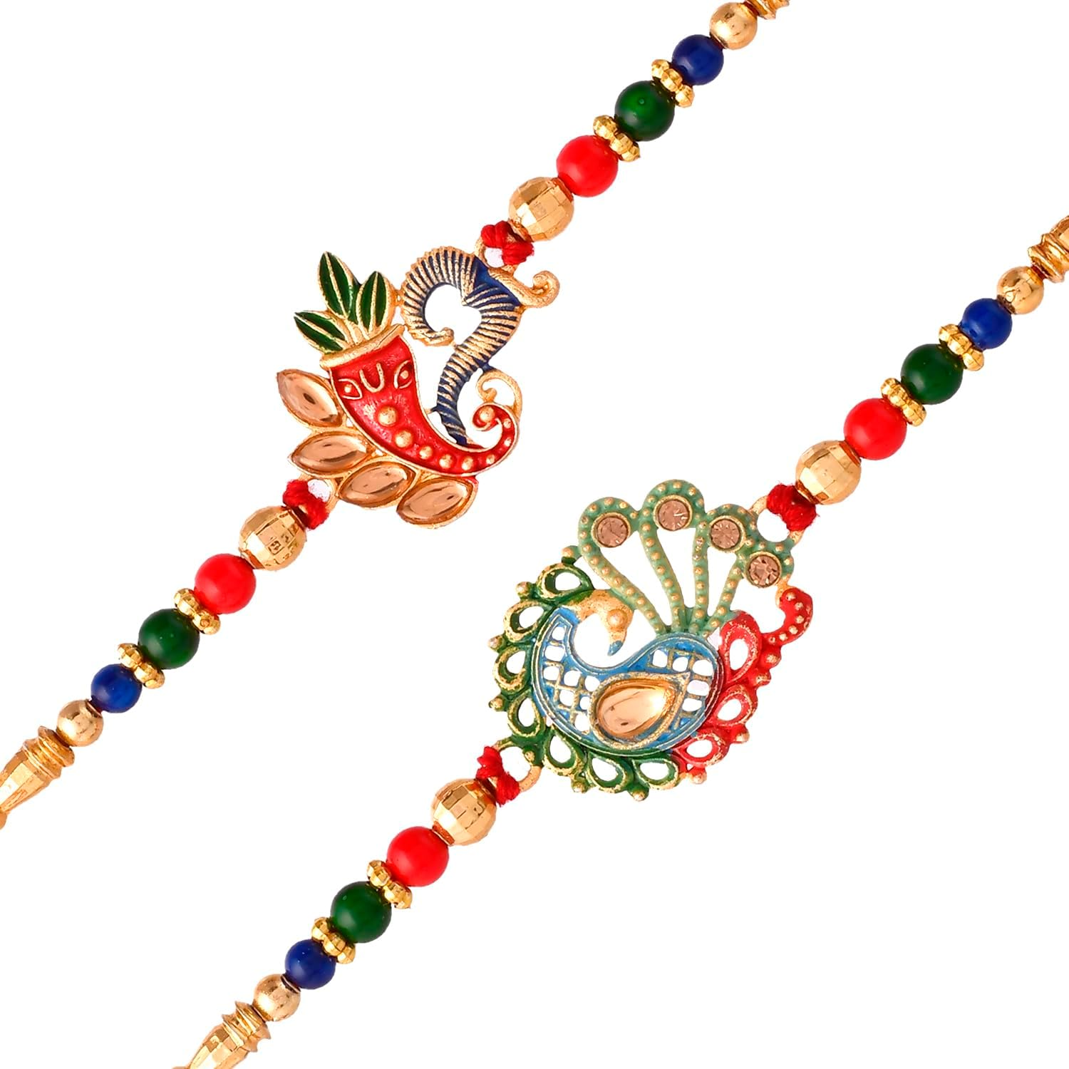 CraftVatika Krishna Rakhi for Brother Peacock Rakhi for Brother Rakhi ...