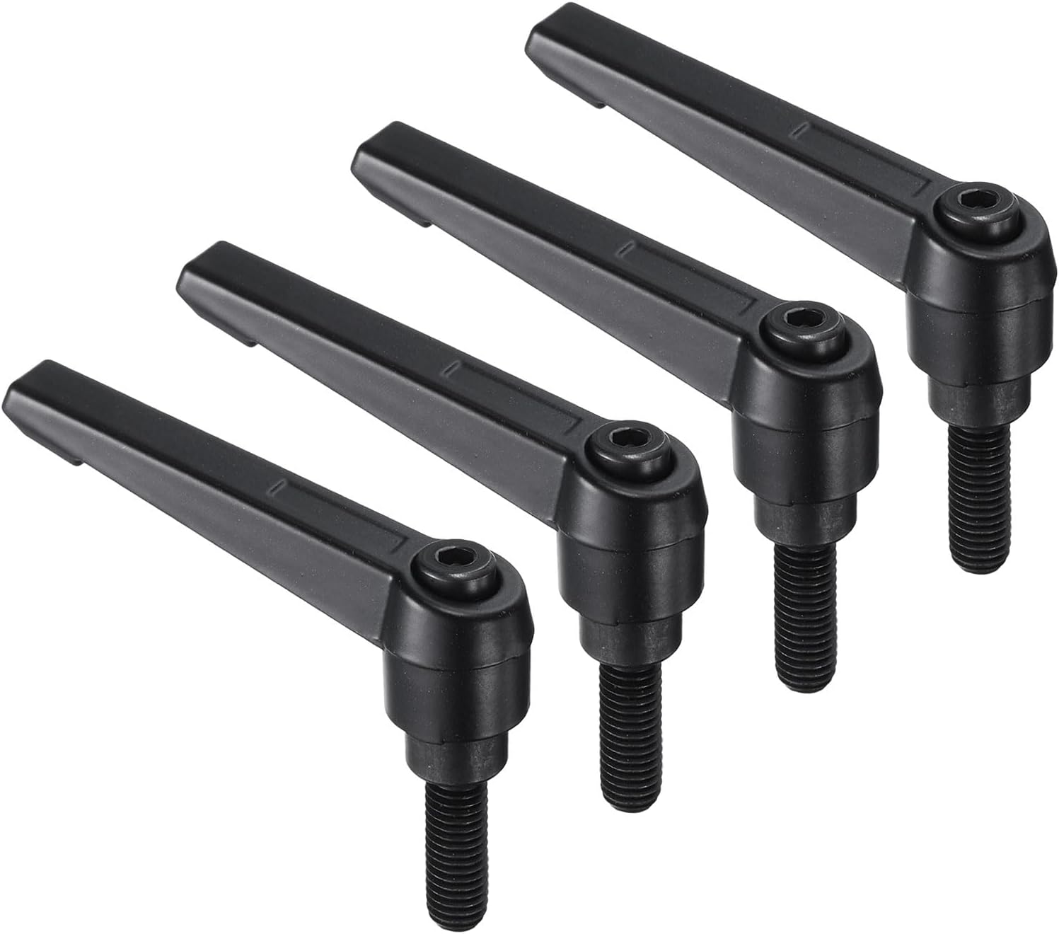 Amazon.com: uxcell 4pcs Clamping Lever Handles, M8 x 20mm Black Oxide ...