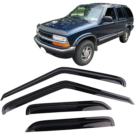 Amazon.com: Window Visor Compatible with 1995-2005 GMC Sonoma Jimmy ...