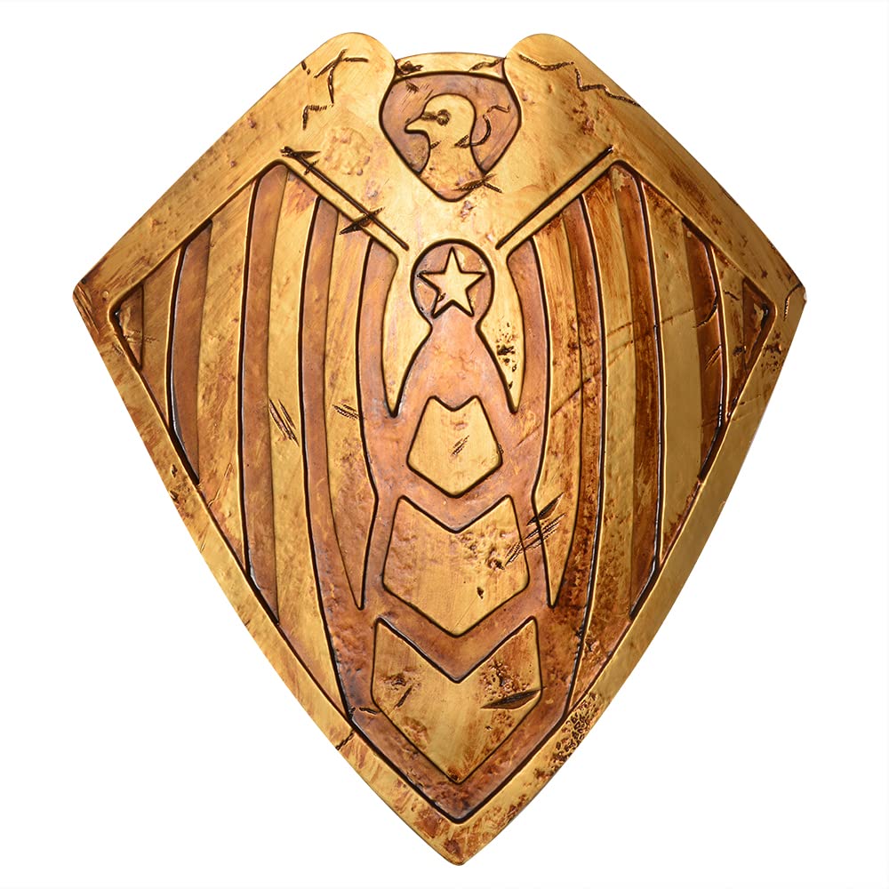 18.9×20" PVC Retro Style Gold Soldier Boy Shield with Eagle Emblem for ...