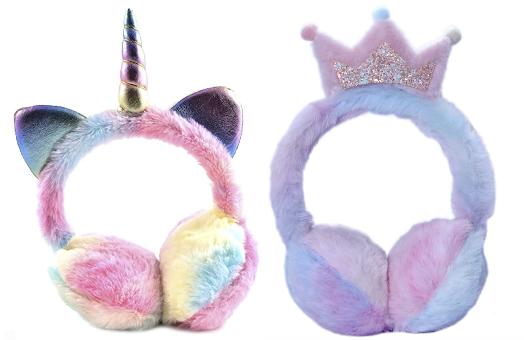 Buy Combo Ear Muffs Cute Winter Ear Muffs Soft Fur Ear Warmer For Girls ...