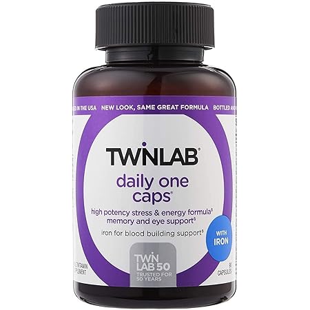 Amazon.com: Twinlab Daily One Caps Without Iron - Daily Multivitamin ...