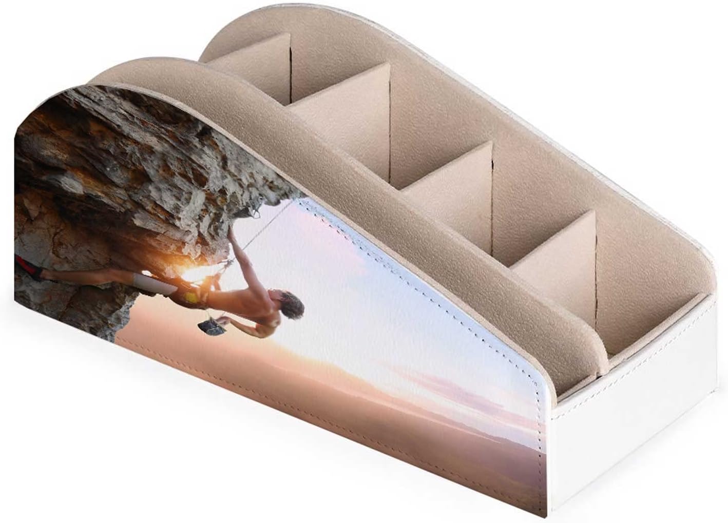 Amazon.com: Remote Control Holder, Young Man Climbs On a Rocky Wall in ...