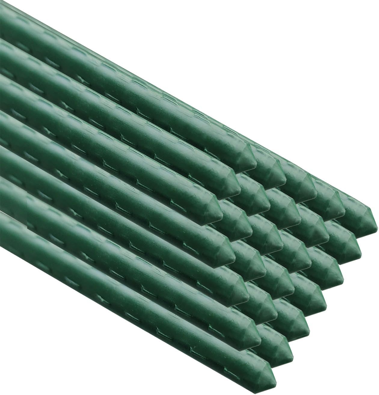 Amazon.com : Metal Garden Stakes 48 Inches (4 Ft), Steel Plant Stakes ...