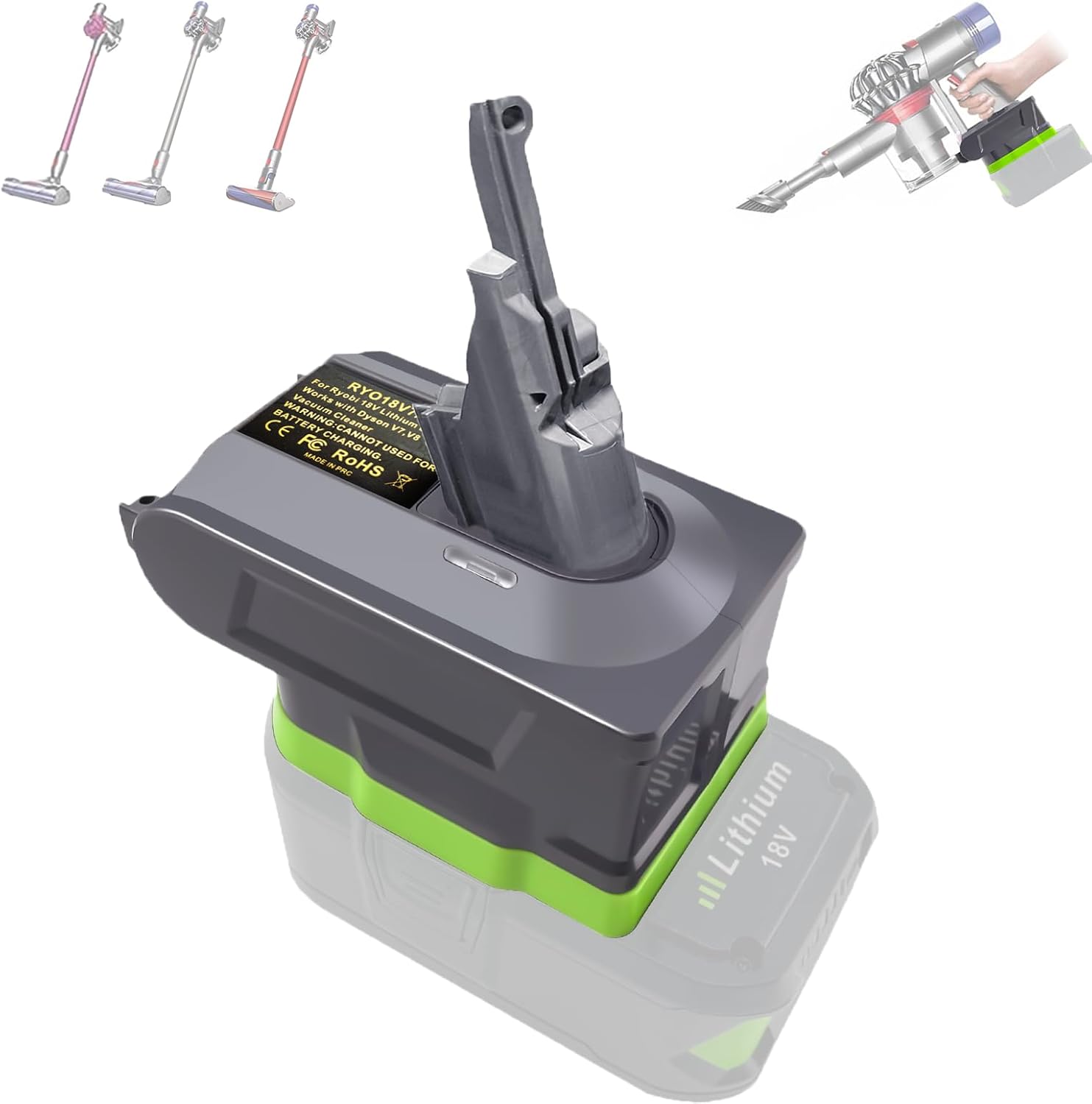 Amazon.com: JJXNDO V7 Battery Adapter for Dyson V7 Vacuum Cleaner, V7 ...