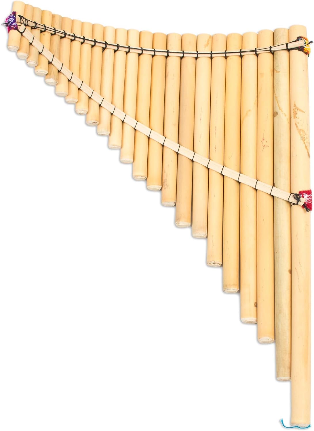NOVICA Bambou Andin Zampona Panpipe avec Accents Maroc | Ubuy