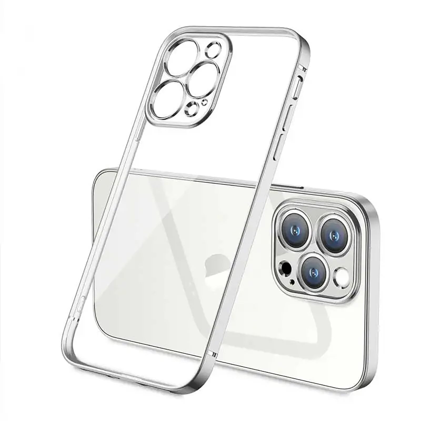 Classic for iPhone 15 Slim Case (Inside Airbag) Electroplating Square ...