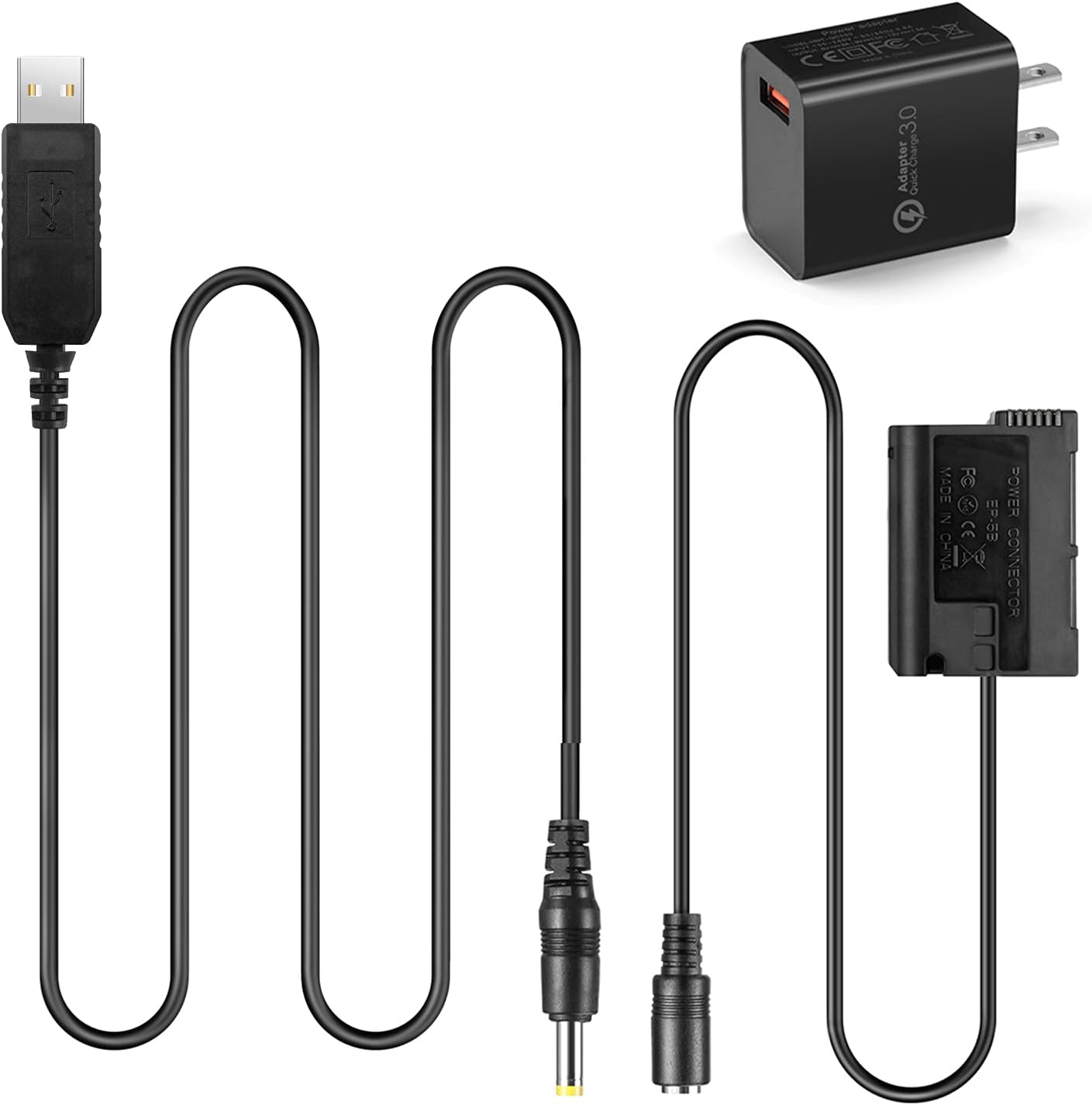Amazon.com : Raeisusp PRO MH-25 USB Cable + QC3.0 ADAPTER + EP-5B EN ...