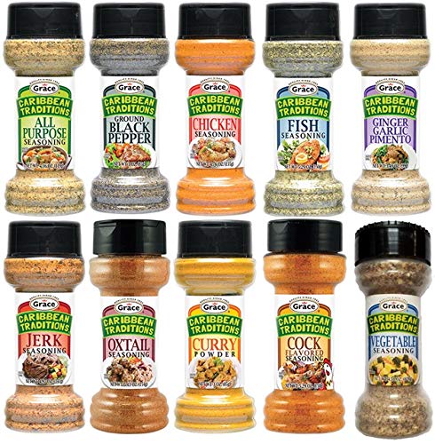 Amazon.com : GRACE- CARIBBEAN TRADITION SPICES VARIETY PACK (10 PK ...