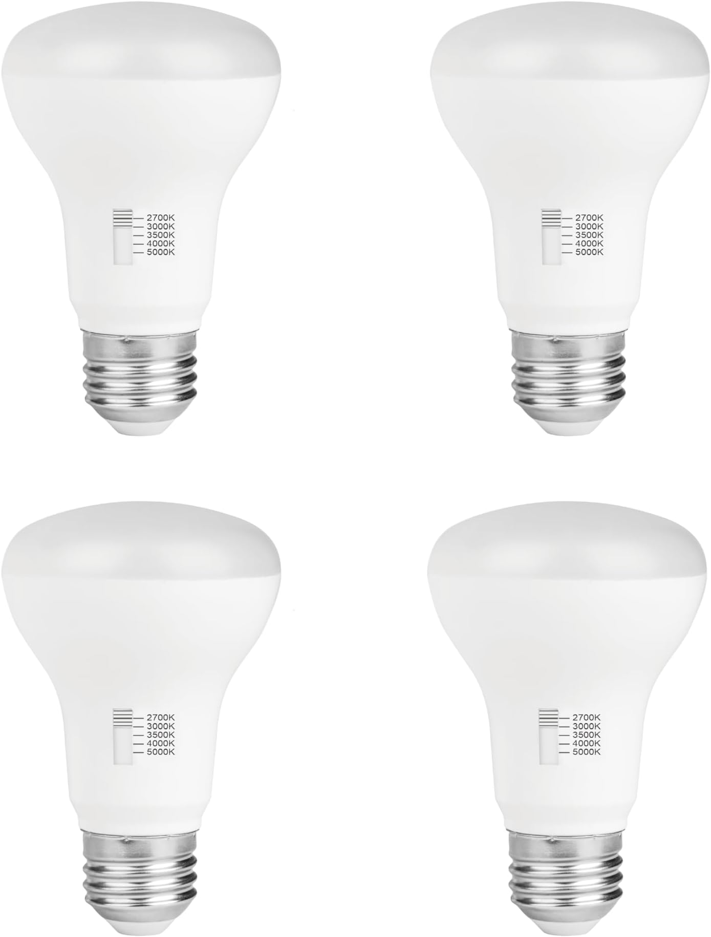 KOR (6 Pack) 7W LED R20 Reflector Light Bulb (50W Equivalent), Dimmable ...