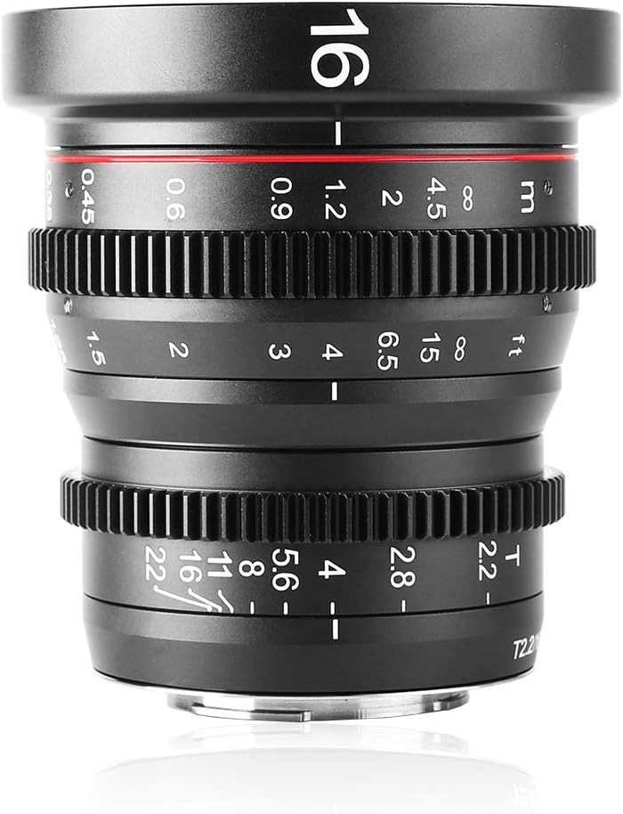 Amazon.com : Meike 50mm T2.2 Mini Manual Focus Wide-Angle Cinema Lens ...