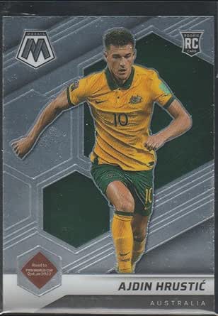Amazon.com: 2021-22 Mosaic Ajdin Hrustic Australia Rookie Soccer Card ...