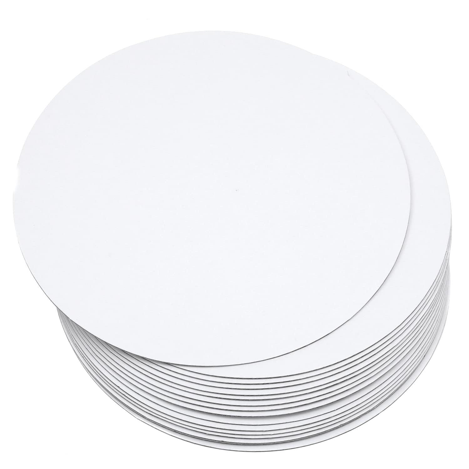 Gcardist 15.24cm White Cake Boards Round 25-Packs Circles Rounds Base ...