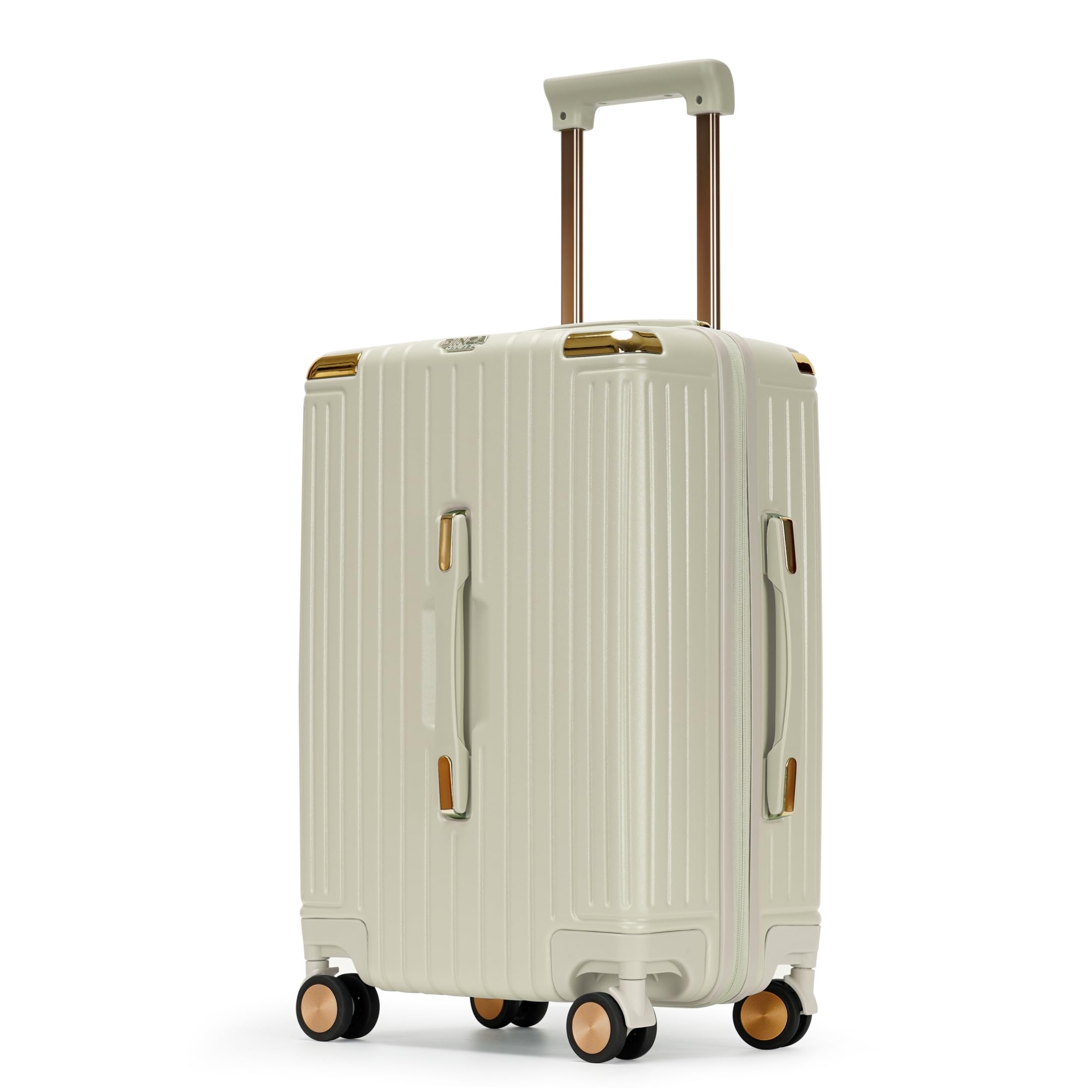 Amazon.com | GinzaTravel Hardside Trunk Luggage with Spinner Wheels ...