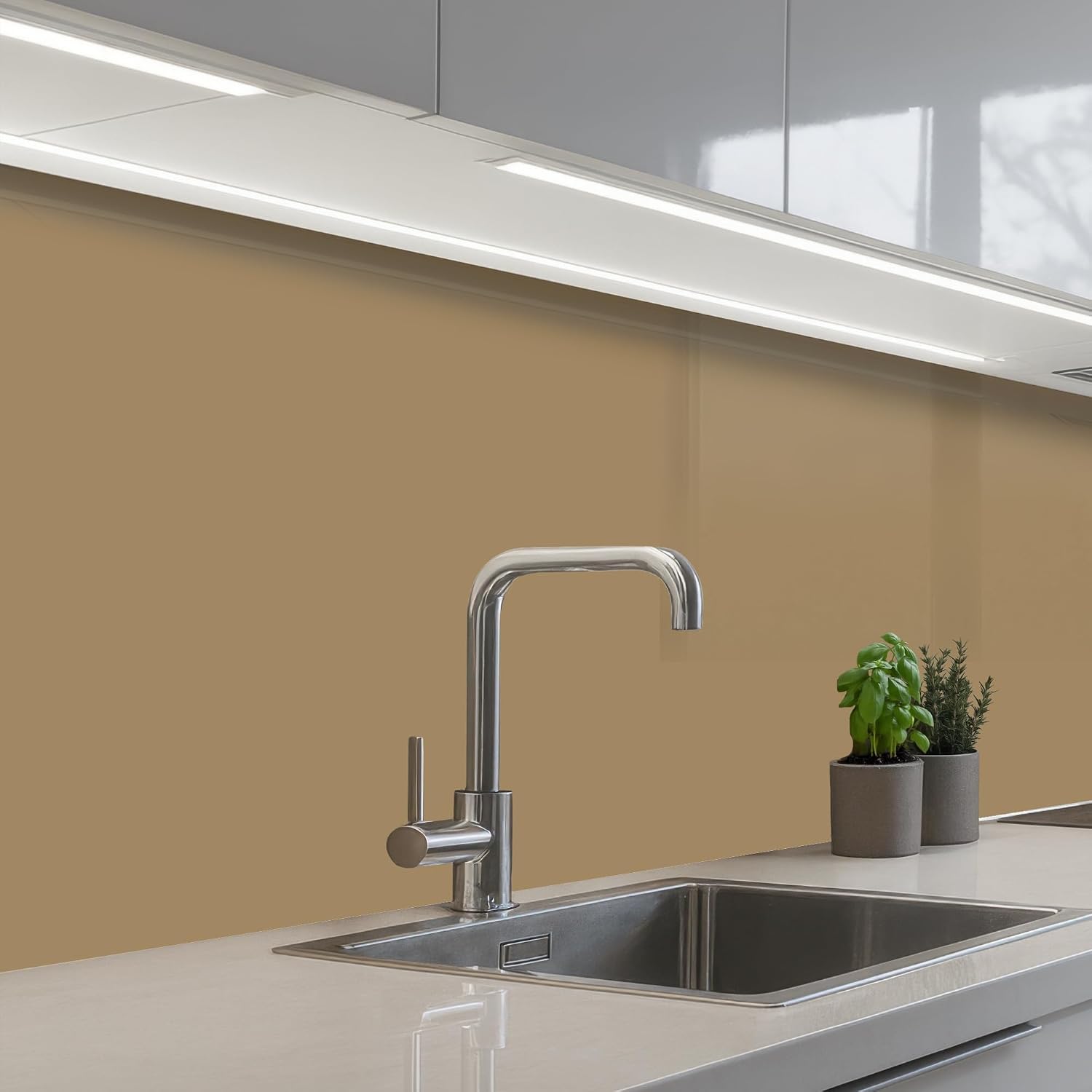 KitchenYeah© Splashback for kitchen 24"x98" / 60x250 cm self-adhesive ...