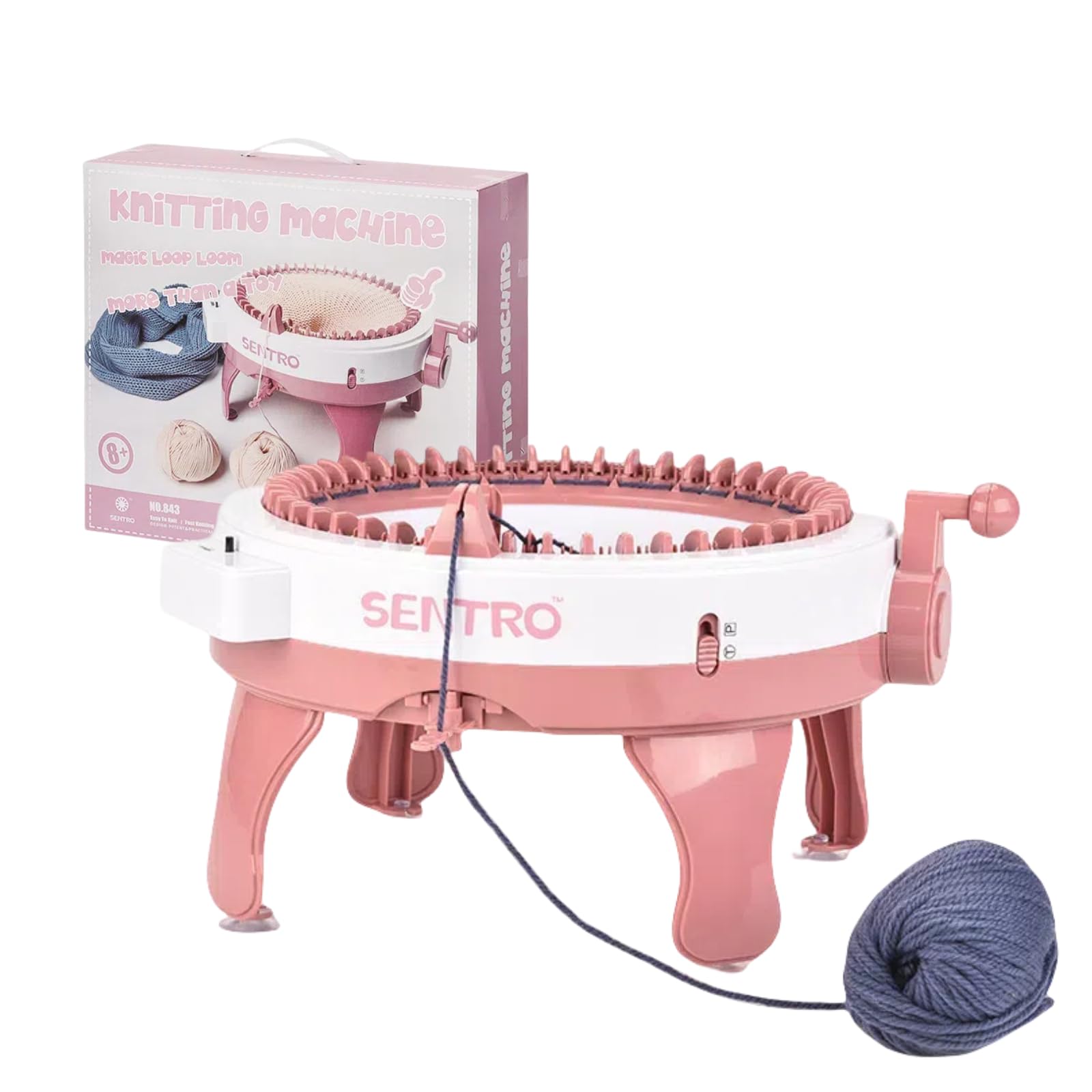 UPSEA Sentro Knitting Machine, 48 Needles Knitting Loom Machine, Smart ...