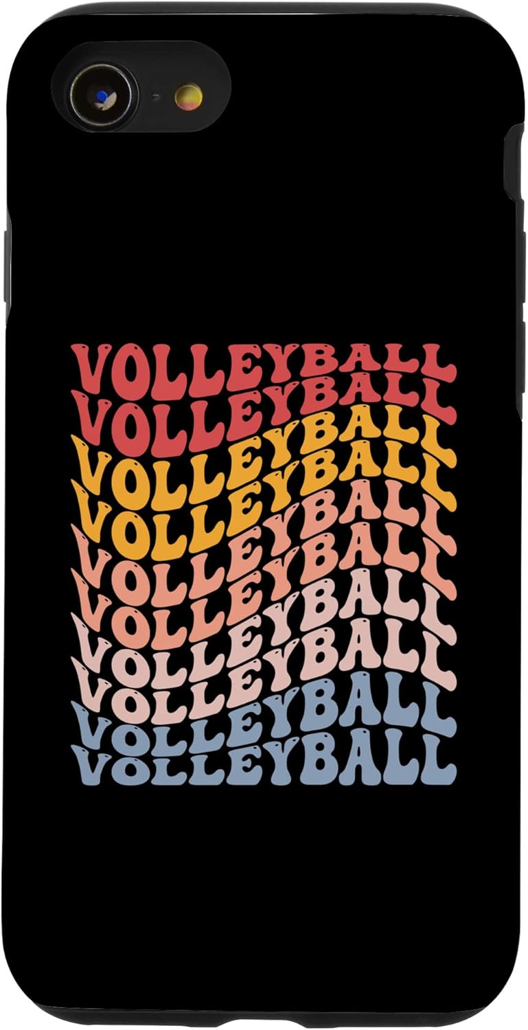 Amazon.com: iPhone SE (2020) / 7 / 8 Volleyball Groovy Player Team ...