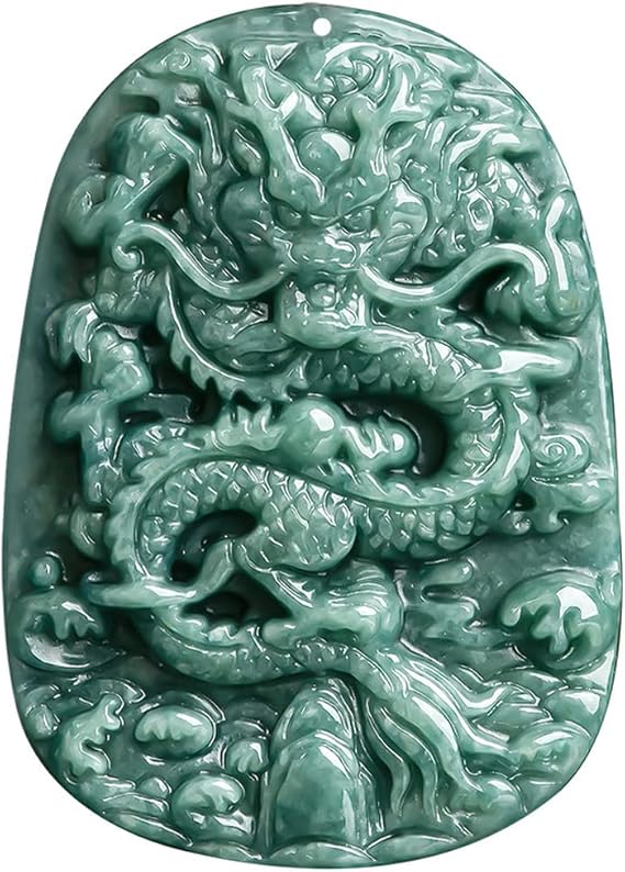 Amazon.com: MPH Jade Pendant Grade A Jadeite Certified Hand-carved ...