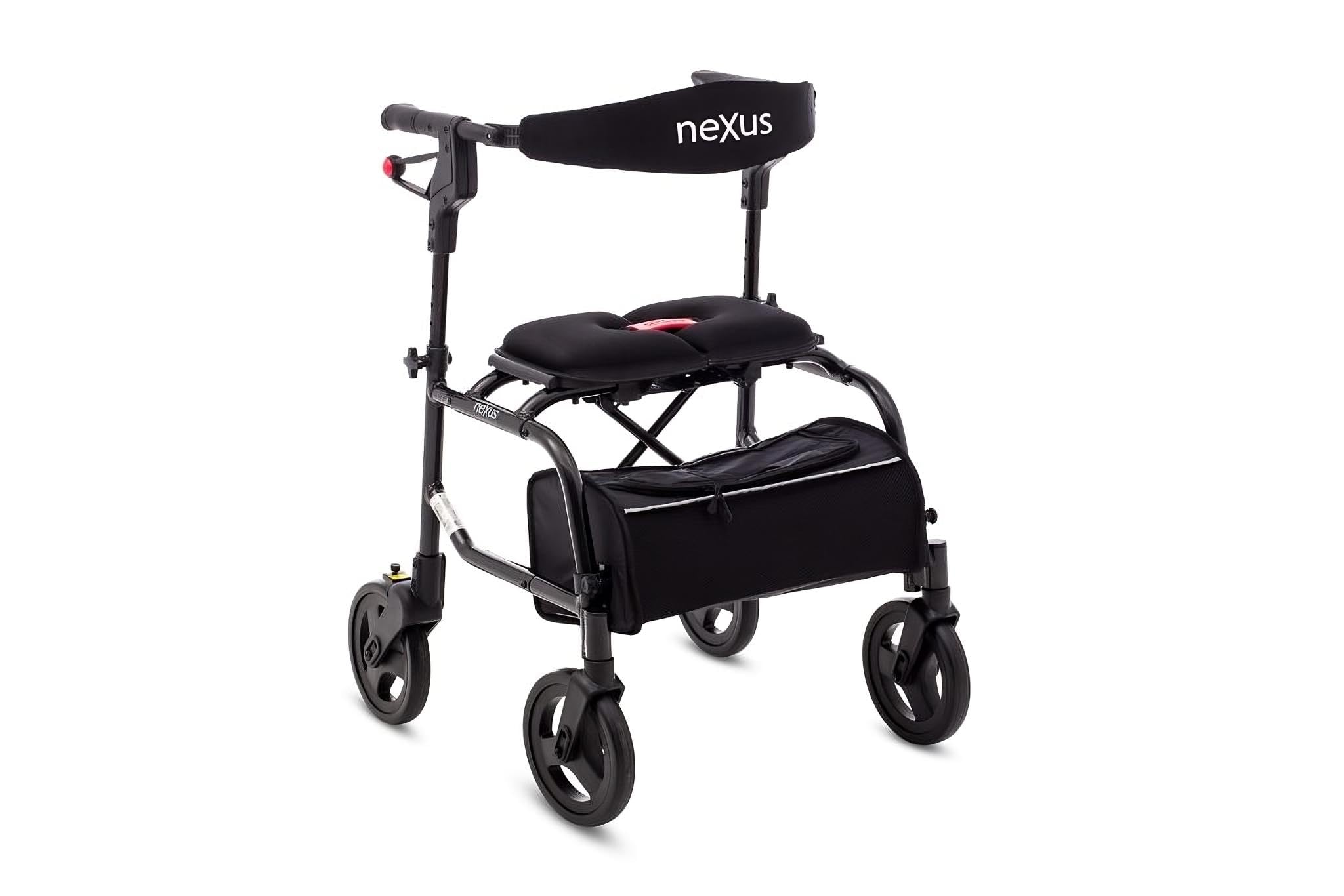neXus 3 Rollator Walker with Seat, 4 Wheels, Indoor, Outdoor, 15lbs ...
