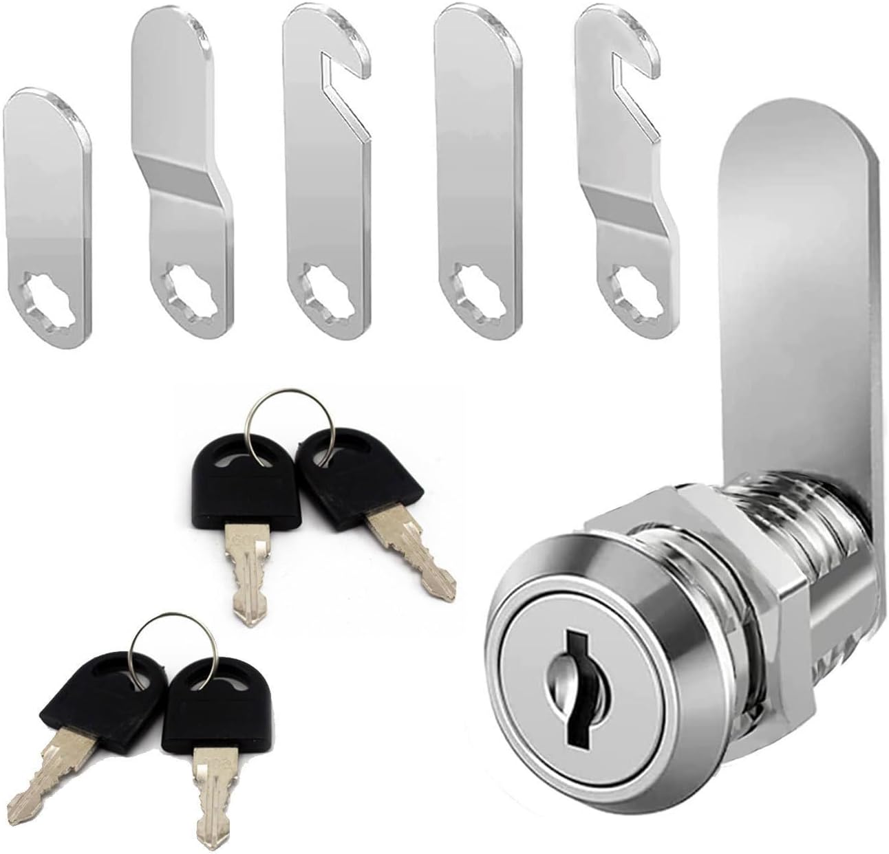 10PCS Cabinet Locks - Cupboard Cam Lock - Zinc Alloy Mailbox Lock with ...