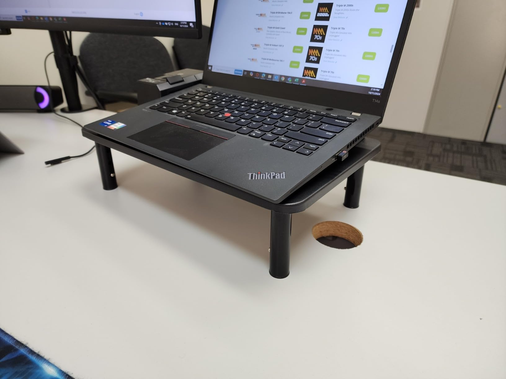 Computer Monitor Stand Riser for Desk 3 Height Adjustable Pc Laptop ...