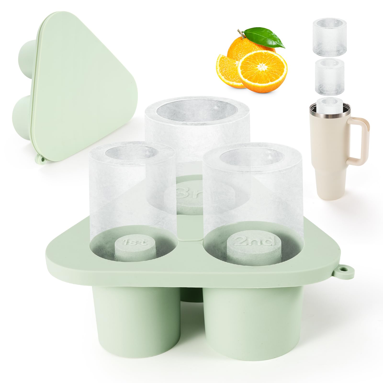 Amazon.com: Ice Cube Tray for Stanley Cup, Silicone Ice Cube Molds for ...