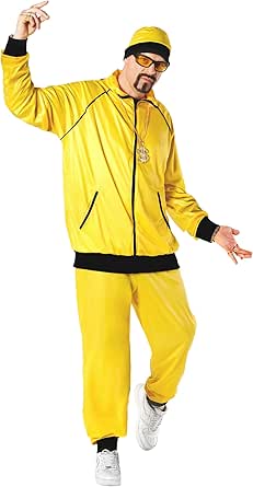 Amazon.com: Morph Mens Track Suit Costume Yellow Hip Hop Outfit for Men ...