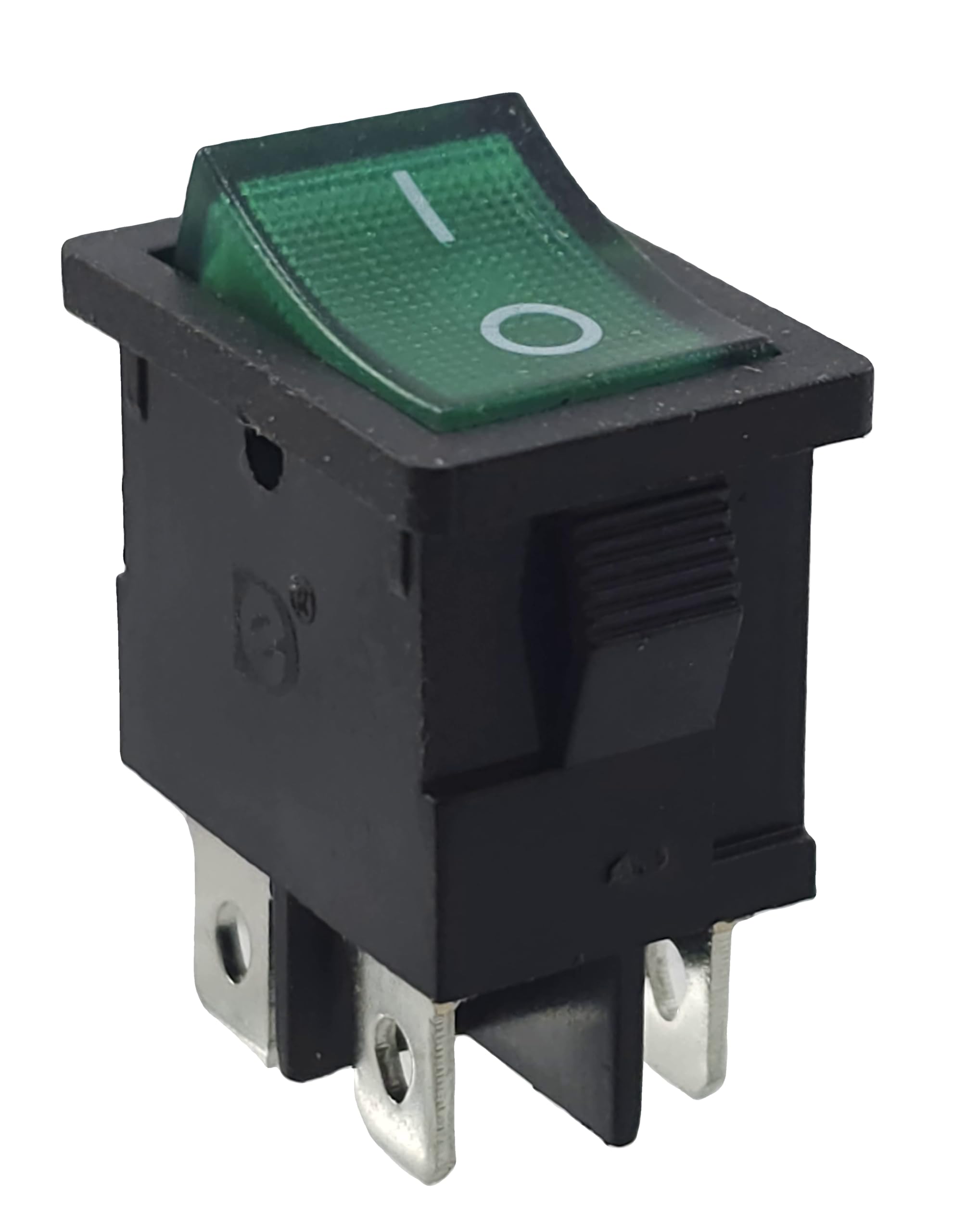 Recessed Rocker Switch, Red, Frame Dimensions 21 x 15 mm, 6 A, 250 V ...