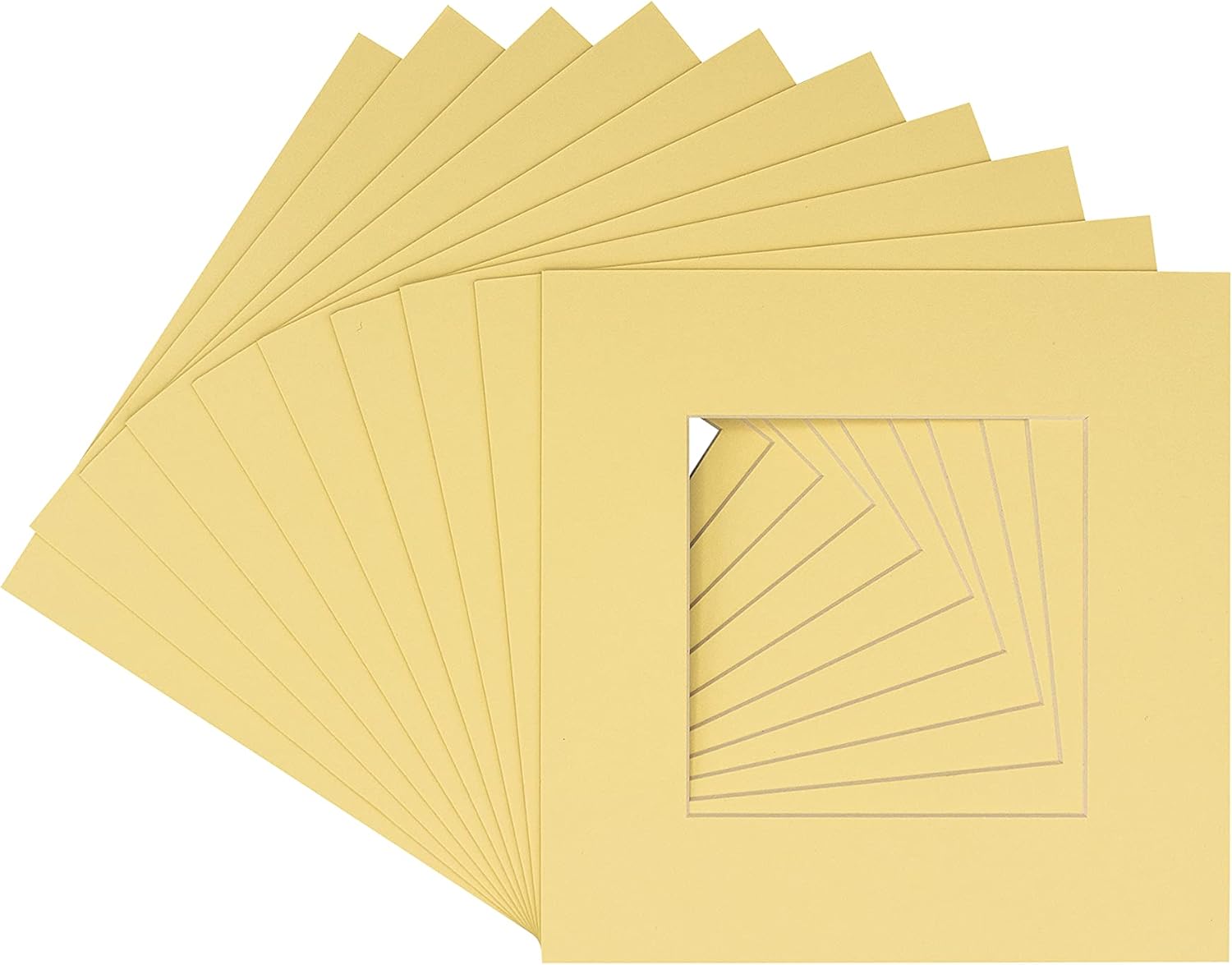 Amazon.com: 8x8 Mat for 12x12 Frame - Precut Mat Board Acid-Free Soft ...