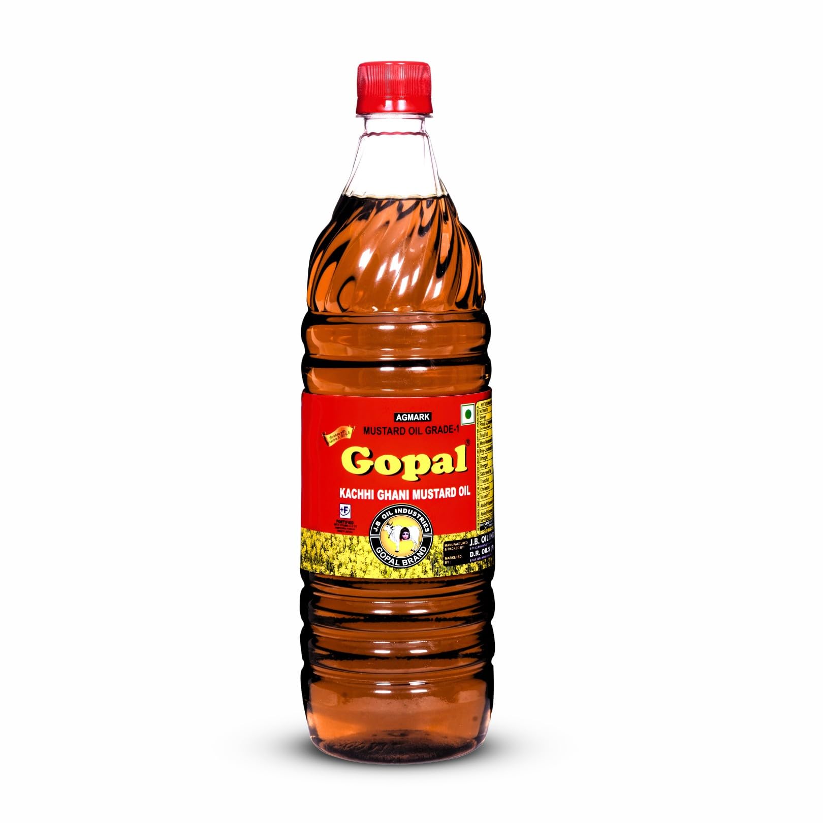Gopal Kachi Ghani Mustard Oil, 1L – AGMARK Grade 1 Certified, Pure ...
