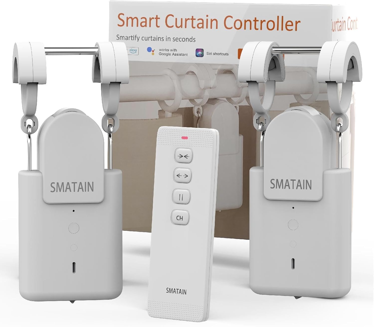 Amazon.com - SMATAIN Automatic Curtain Opener Robot - Smart Curtains ...