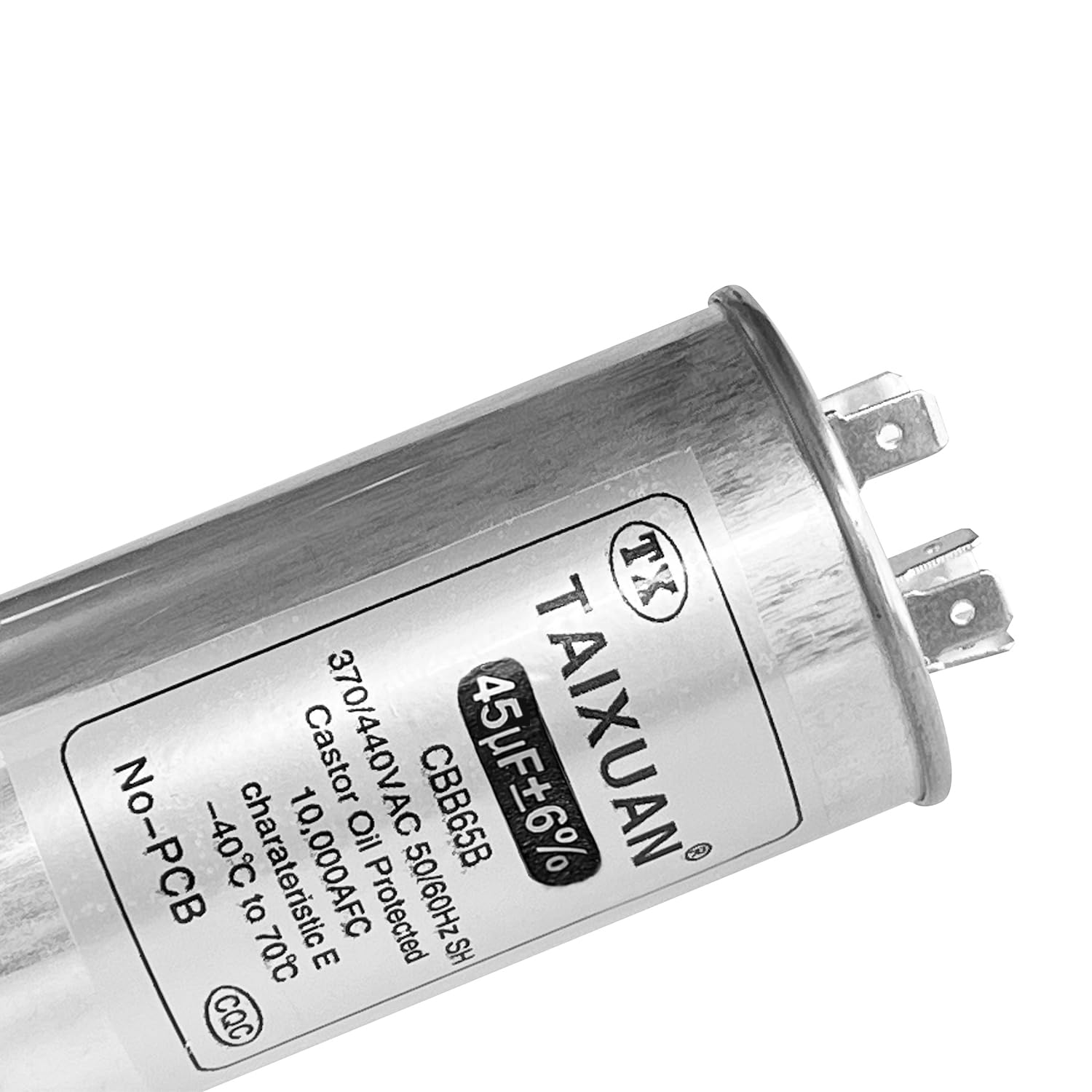 Snapklik.com : 45 uF 45 MFD 370V Or 440V Dual Run Start Round AC ...