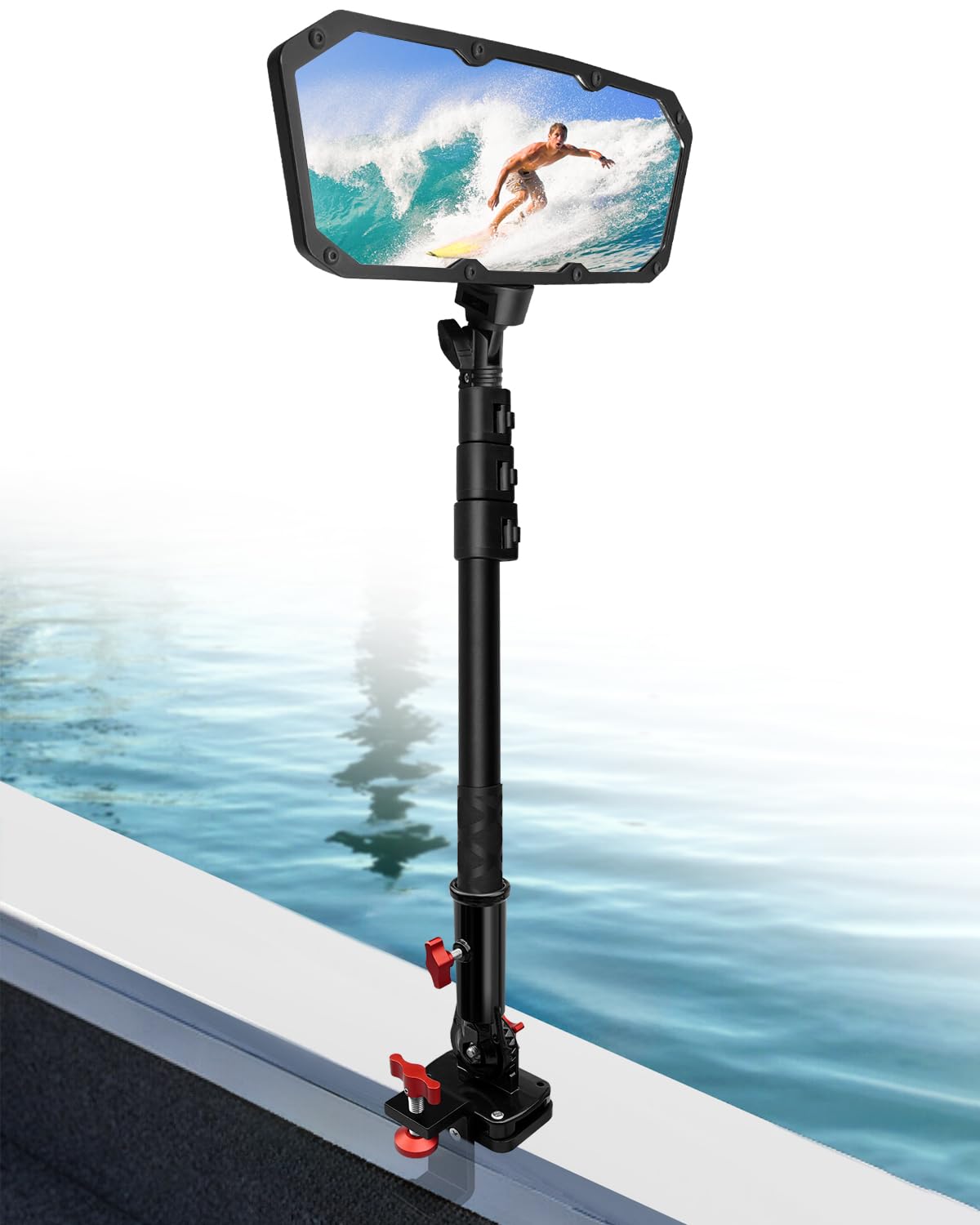 Snapklik.com : Pontoon Boat Rear Mirror, 4.7" X 11.2" Extra Large Boat ...