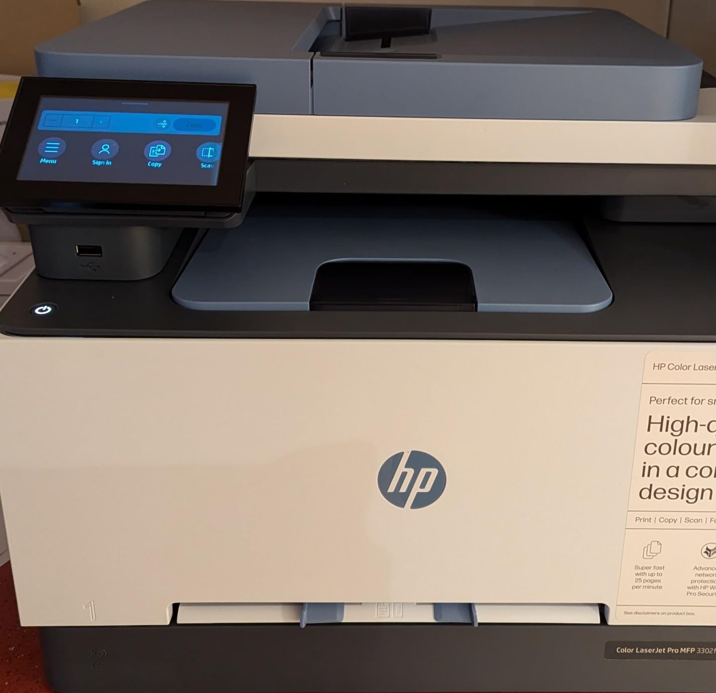 HP LaserJet Pro MFP 3302fdw Laser Printer | Colour | Printer for Small ...