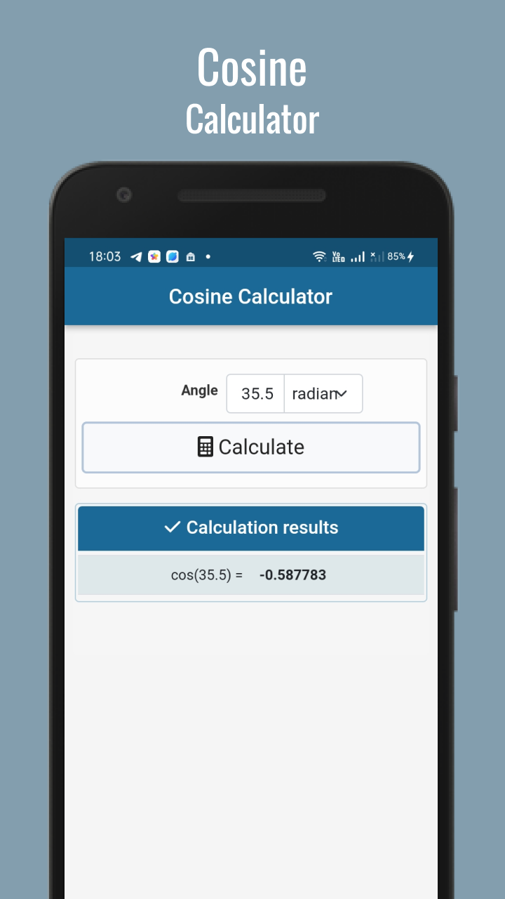 Cosine Calculator - App on Amazon Appstore