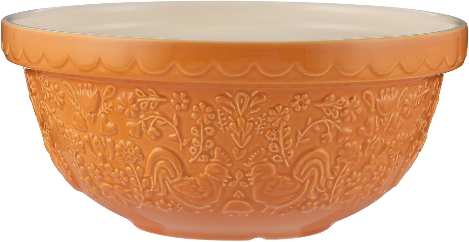 Amazon.com: Mason Cash Home to Roost Mixing Bowl | 24cm Earthenware ...