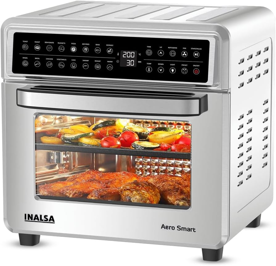 INALSA Air Fryer Oven With 23L Capacity|1700 W-16 Preset Programs ...