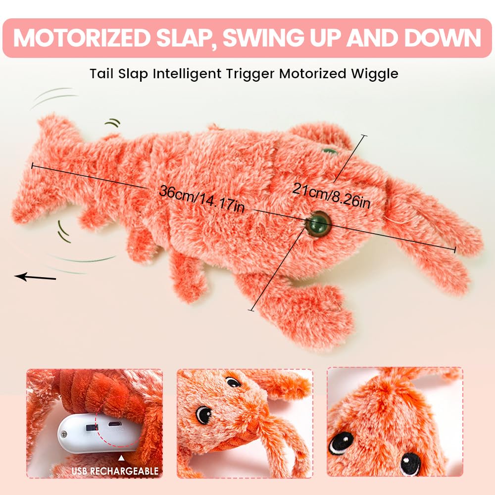 USB Charging Dog Toy Uampty Floppy Lobster Dog Toy - USB Charging ...