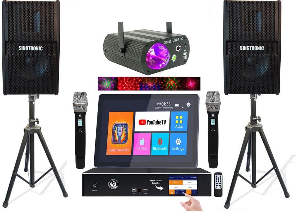 Amazon.com: Singtronic 2500W Complete Karaoke System – 50,000 Preloaded ...