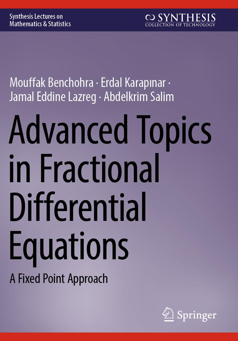 Buy Advanced Topics In Fractional Differential Equations A Fixed Point Approach Book Online At